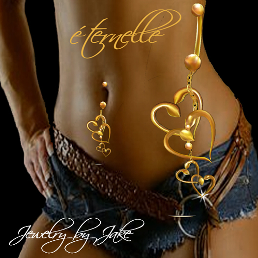 Second Life Marketplace - 120b eternelle Belly Ring Gold-Jewelry by jake*